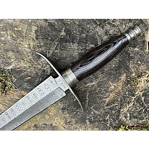 Perkin Damascus Steel Hunting Knife Handmade Knife Knives One Kind of Knife