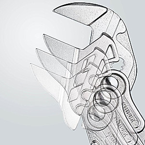 KNIPEX Tools 86 03 125, 5-Inch Mini Pliers Wrench