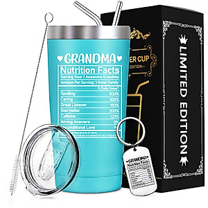 SpenMeta Gifts for Grandma - Great Grandmother Gifts from Grandchildren - Birthday, Christmas, Mothers Day Presents for Granny, Nana, Grammy - Vacuum Insulation Grandma Tumbler