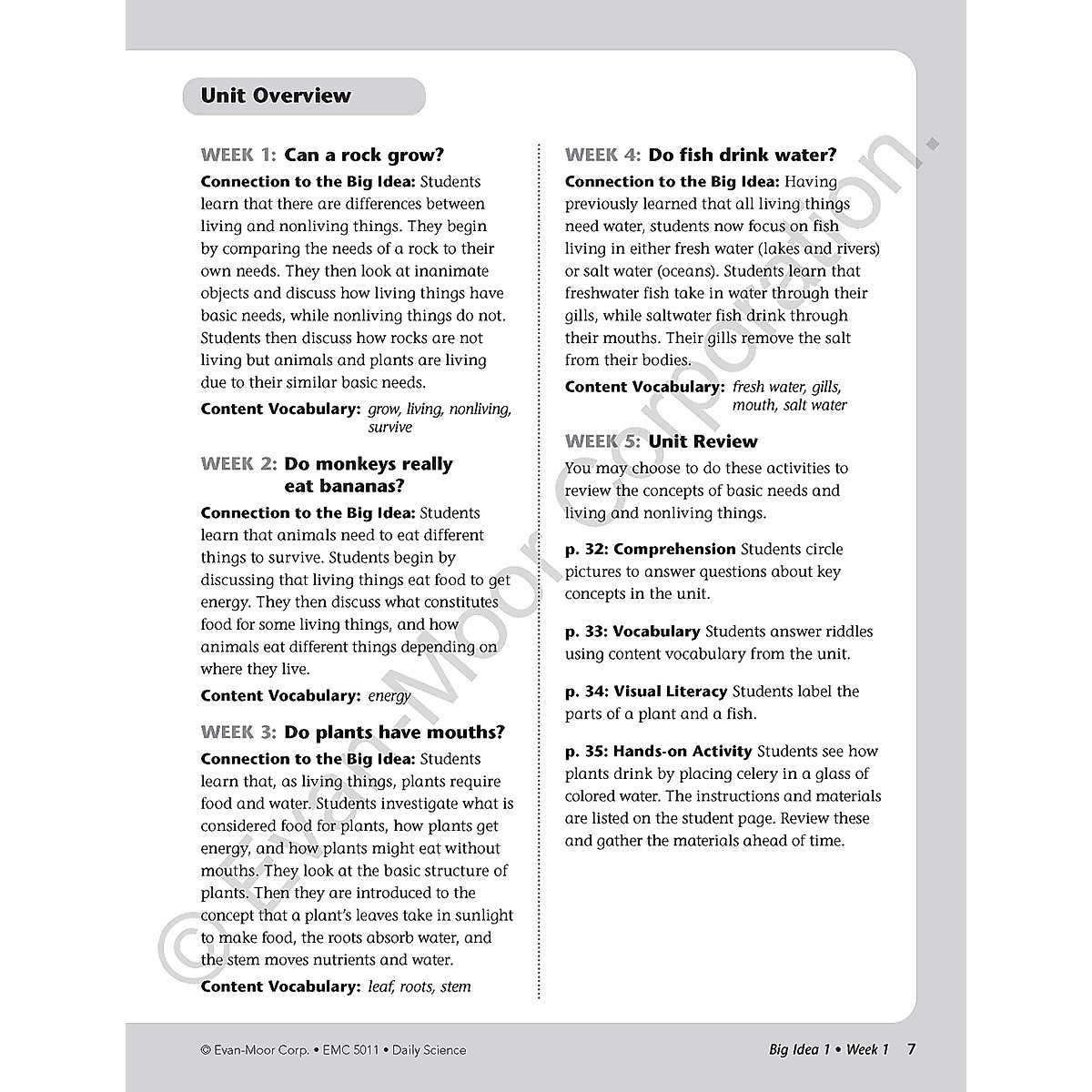 Evan-Moor Daily Science, Grade 1 Homeschooling & Classroom Resource Workbook, Printable Worksheets, Teaching Edition, Earth, Life, and Physical Science, Vocabulary, Test Prep, Hands-On Projects