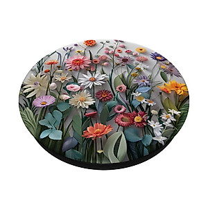 Mixed Flower Bouquet Floral Pattern PopSockets Adhesive PopGrip