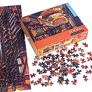 Ingooood- Jigsaw Puzzle- Fantasy Series-Classical Library- 1000 Pieces for Adult