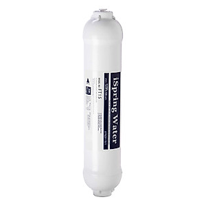 iSpring FT15 5th Stage Inline Post Carbon Filter Replacement Cartridge, 1 Count (Pack of 1), White