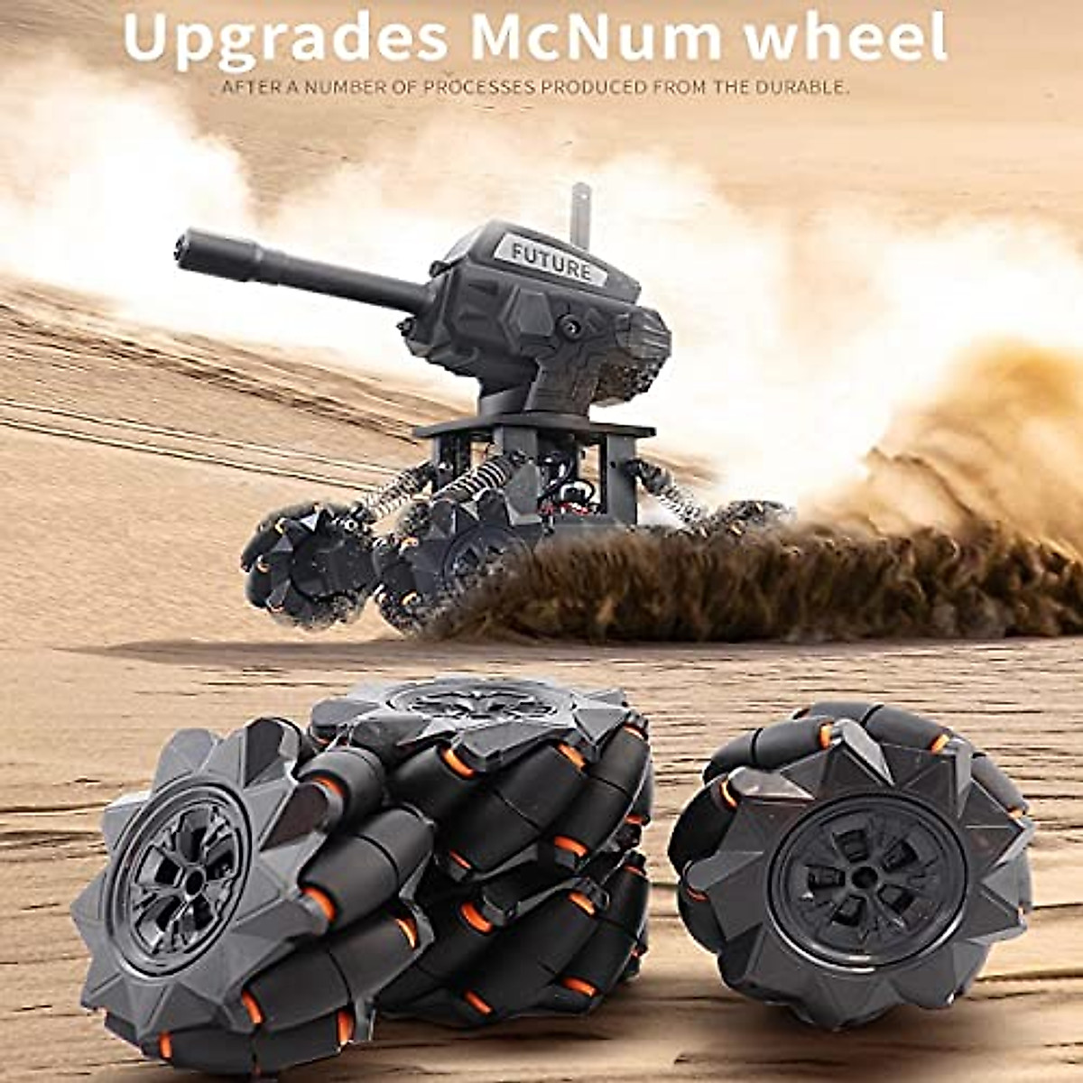 VANLINNY Robot Kits,360° Drifting RC Tank Toy,Science Projects for Ages 8-12,STEM Educational Kit for Beginner,10 mph Fast DIY Remote Control Car,Programmable/Rechargeable, for Birthday.