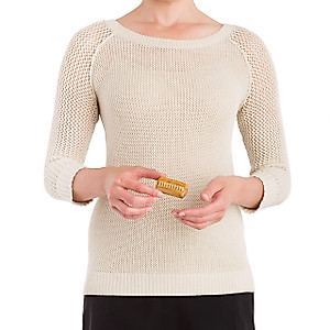 REDECKER Natural Pig Bristle Travel Nail Brush with Waxed Olive Wood Handle, 2-1/4-Inches - Boar Bristle Nail Brush For Cleaning Fingernails - German Wooden Nail Brush