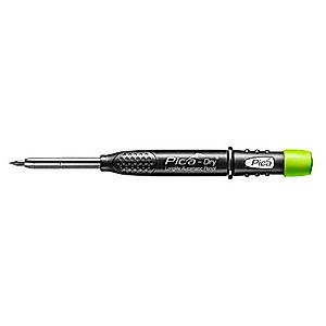 Pica 3030 + 4040 Dry Pen including Special Lead Base Set, Carpenter's Pencil, Green, Blue, White