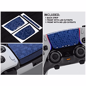 Skin Compatible with Dualsense Edge - TouchProtect Cover to Protect, Add Style, & Enhance your PS5 Dualsense controller's Trackpad with texture! (Hex - Blue)
