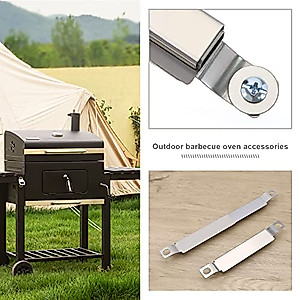 6PCS Crossover Tube Adjustable 130mm- 210mm Stainless Steel Pipe Burner Tube Replacement Parts for Most Grills Compatible with Kenmore Thermos