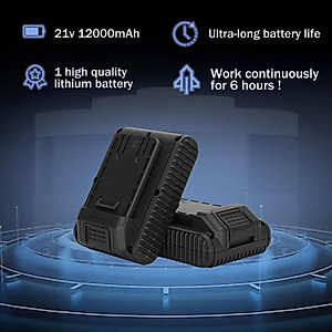 Tile Installation Tool Vibration Machine-Double Suction Cup Handheld Automatic Tiling Vibrator for Laying, Electric Tile Vibrator Tools 6 Speeds Adjustable 21V 12000mAh 24000r/min