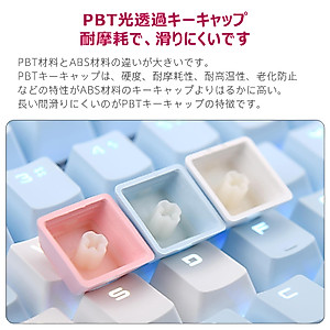 AK35i Mechanical Gaming Keyboard, 104 Keys and 6 Media Keys Anti-Ghosting, 2 Colors PBT Keycap, Elegant White Backlight, Aluminum Panel (Brown Switch/White Backlight, White&Blue)