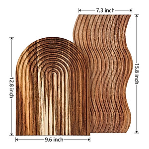 Decorative Cutting Board – Wood Serving Board – Cheese Platter - Wooden Board For Kitchen/Shelf/Home Decor- Charcuterie Board-Moudja Decorative cutting boards (Arch Shape)