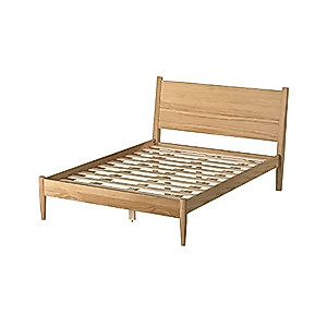 Camaflexi Mid-Century Panel Bed - Queen Size - Scandinavian Oak Finish