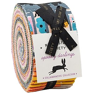 Spooky Darlings Jelly Roll 40 2.5-inch Strips Ruby Star Society RS5070JR