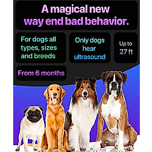 2023release Dog Bark Deterrent Device, Stops Bad Behavior: barking, jumping, aggression- No need to yell or swat, point to the dog, hit the button - Pet corrector, Best Alternative to Anti bark collar