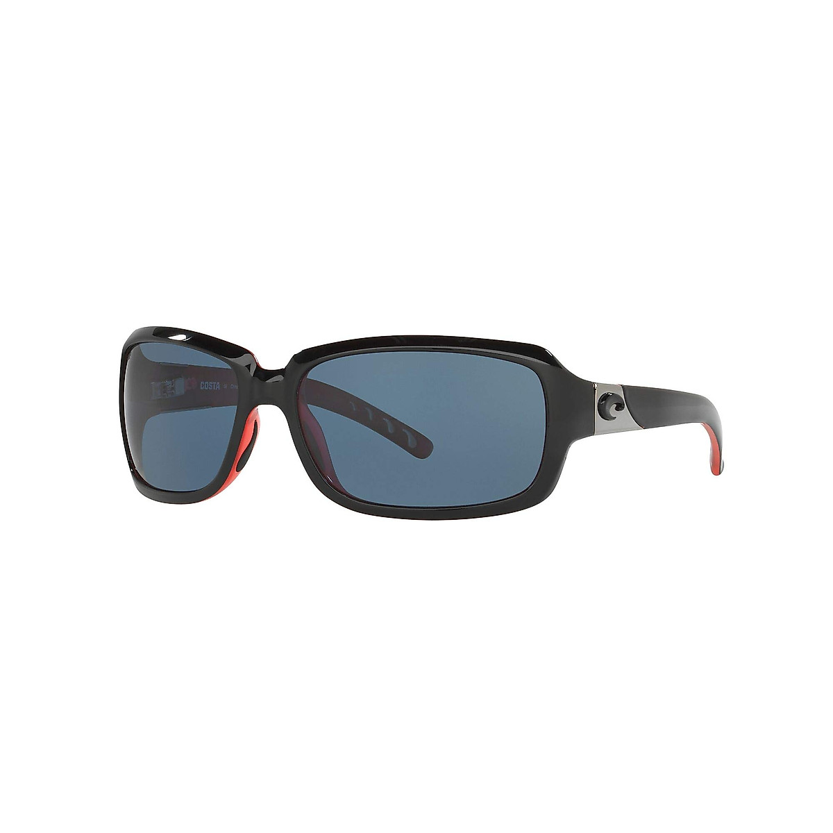 Costa Del Mar Woman Sunglasses Black Coral Frame, Gray Lenses, 64MM