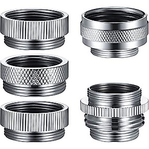 Faucet Adapter Kit, Brass Aerator Adapter Male Female Sink Faucet Adapter Connecting Garden Hose, Water Filter, Hose via Diverter