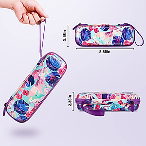 ZORETCO Toothbrush Travel Case Compatible with Oral-B Pro 1000,1500,2000,3000,3500 Fits For Philips Sonicare Protectiveclean 4100,5100,6100,6500 Electric Toothbrush Travel Bag (Purple)