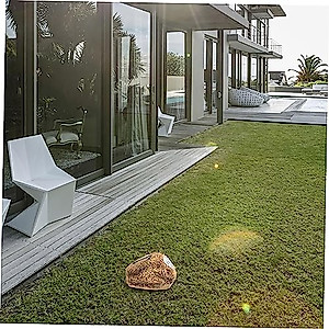 Uonlytech 4 Pcs Stone Lamp Waterproof Garden Light Imitation Stone Spotlight Resin Light Adornment Led Stone Light Garden Stone Light Landscape Modeling Light