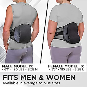 BraceAbility Spondylolisthesis Back Brace - Ankylosing Spondylolysis Lumbar Spine Corset Stabilizer Belt for Pars Defect Lower Back Pain, Anterolisthesis Support, Spinal Fracture Treatment (Small)