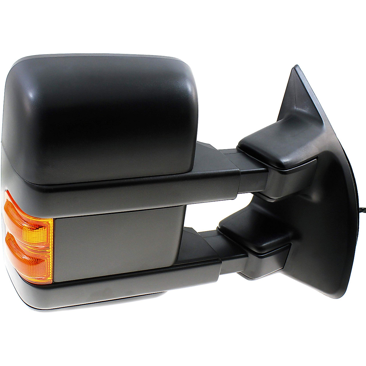 Kool Vue Passenger Side Power Heated Towing Mirror for Ford F-250 F-350 Super Duty F-450 Super Duty 2011-2012 Power Fold With Signal Light; Without Memory Auto Extend Textured