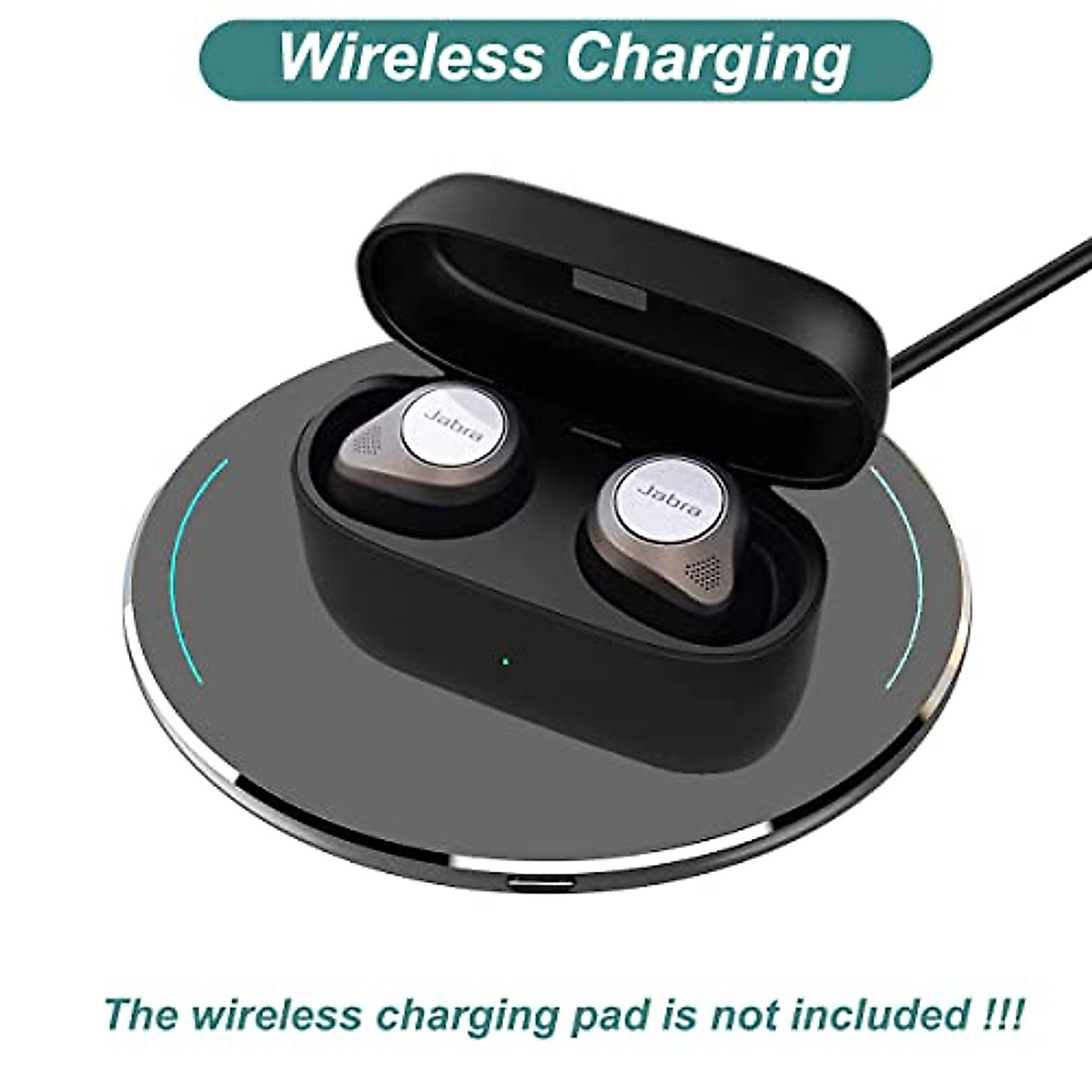 Kissmart Charging Case for Jabra Elite 85t, Replacement Charger Case Dock Cradle for Jabra Elite 85t Earbuds [Capacity 700mAh]