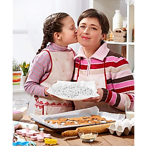 wtisan Ceramic Pie Weights Reusable 10mm Baking Beans Pie Crust Weights Natural Ceramic Stoneware with a Drainage Storage Box with holes and Canvas Storage Bag(1.2LB)