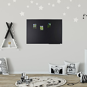 Lockways 36" x 24" Magnetic Chalkboard Black Board, Magnetic Bulletin Blackboard| Wall Mounted Message Presentation Memo Board 3 x 2 Feet