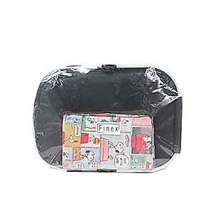 Finex Black Snoopy Picnic Set - Foldable Picnic Basket + Reusable Blanket Mat for Camping Hiking Outdoor Concert Theme Park Travel Day Trip