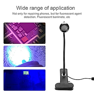 KIKYO UV Glue Lamp, USB 3W Ultraviolet Purple Light Ultraviolet Lamp for Phone Repair