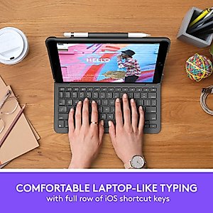 Logitech iPad Air (3rd generation) Keyboard Case | Slim Folio with integrated wireless keyboard (Graphite)