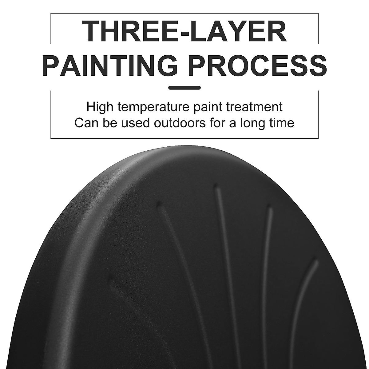 PURPLE LEAF Outdoor Metal Patio Chairs Bistro Set of 2 Spring Chairs with Dining Table Set Weather Resistant Retro Patio Furniture, Grey