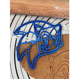 Sonic Head Cookie Cutter & Mold 4.75” inches Produced by 3D Kitchen Art