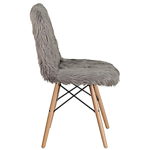 Flash Furniture Shaggy Dog Charcoal Grey Accent Chair