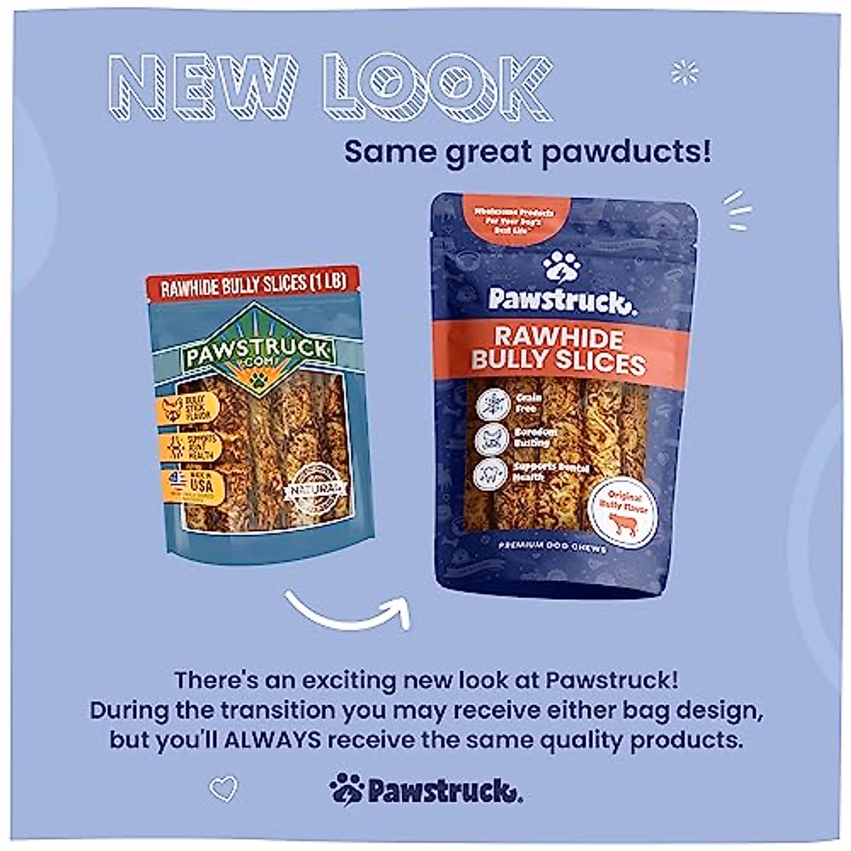 Pawstruck Bully Slices Rawhide Chews for Dog, 1 lb. Long Lasting Treats, Pet Food, Low Calorie Bully Sticks Alternative, Beef Flavor, Pizzle Coated Chew Sticks, No Artificial Ingredients, 1 Pounds