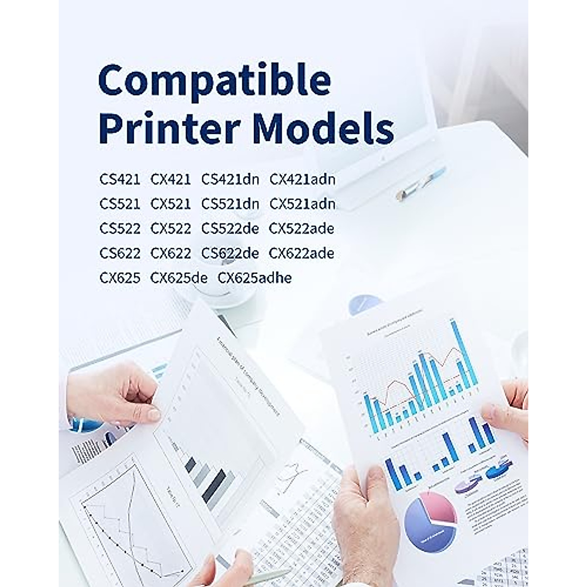 78C10K0 Toner Cartridge Replacement for Lexmark CS421 CX421 CS421DN CX421adn CS521 CX521 CS521DN CS622de CX622 CX522 CX625ade Printer (2,000 Pages/Black)