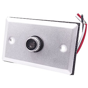 HQRP Photocell Thermal Type Light Sensor w/Wall Plate Dusk to Dawn Wire-in Switch Photoelectric Control for Outdoor Lighting, Garage Lights, Barn Light, Street Lights, etc.