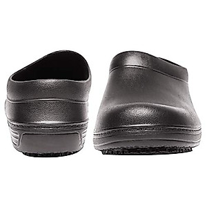 Men and Women's Oil Water Resistant Nursing Chef Shoes Non-Slip Safety Working Shoes for Kitchen Garden Bathroom(7.5 Men/8.5 Women/9.84″,40 Black)