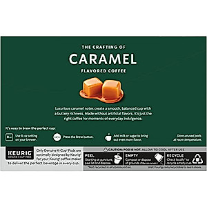 Starbucks Flavored Coffee K-Cup Pods, Caramel Flavored Coffee, Made without Artificial Flavors, Keurig Genuine K-Cup Pods, 10 CT K-Cups/Box (Pack of 2 Boxes)