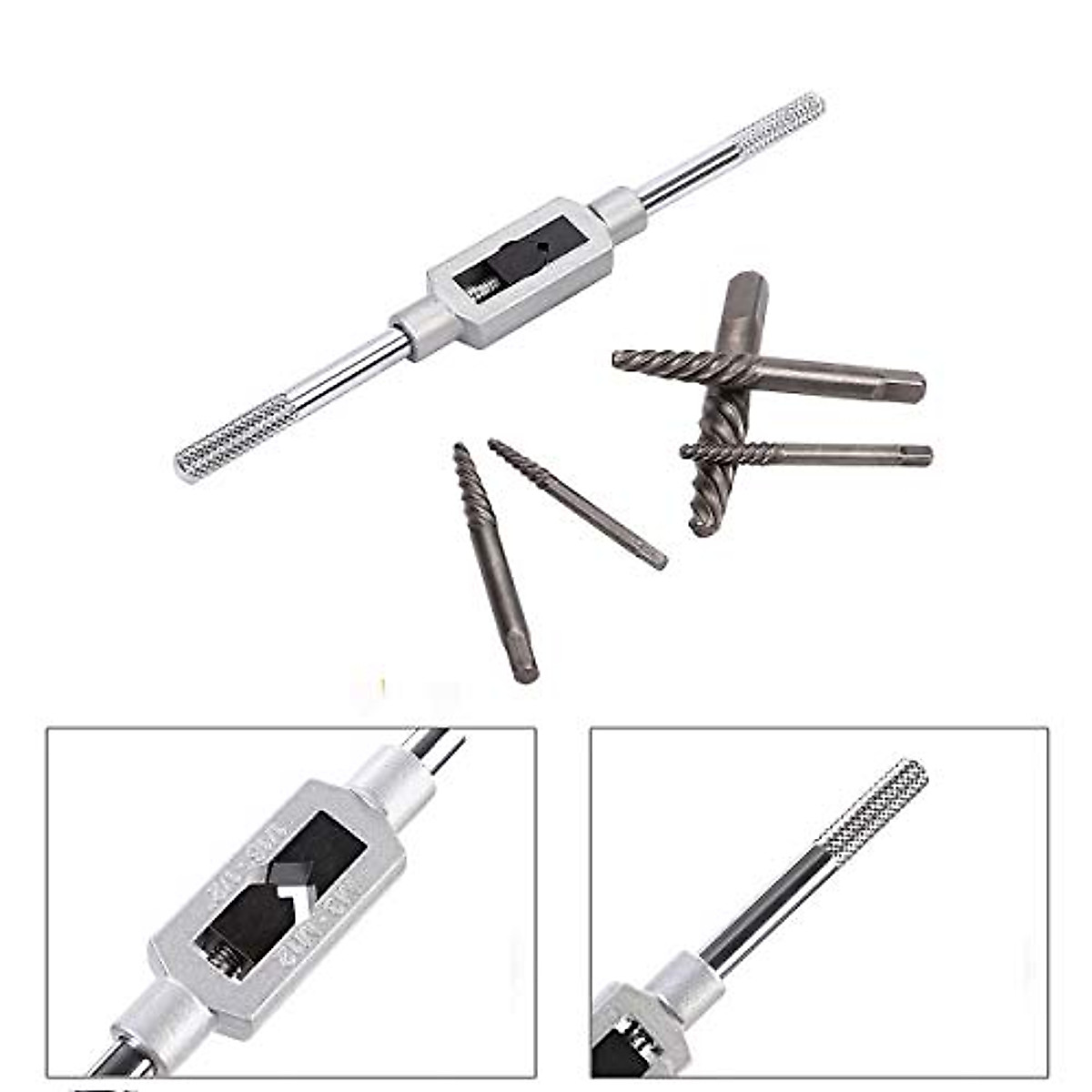 OCGIG 11 PCS Damaged Broken Screw Extractor Drill Bit Bolt Stud Remover Tool Kit Set