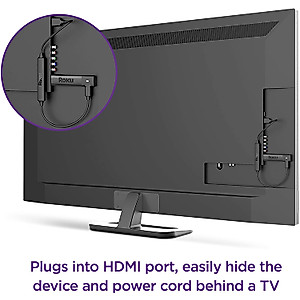 Roku Streaming Stick+ Streaming Device with Long-Range Wireless and Roku Voice Remote with TV Controls HD/4K/HDR & Bundle Swanky Cables HDMI Cable (Roku Streaming Stick), 3810-R