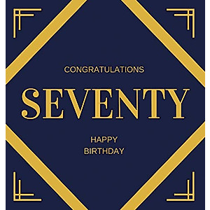 Happy 70th Birthday Guest Book (Hardcover): Happy 70th Birthday Guest book, party and birthday celebrations decor, memory book, 70th birthday, happy ... celebration parties, message log keepsake