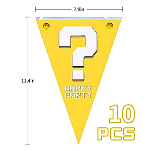 Mario Party Decorations Banner Mario Theme Birthday Party Supplies for Kids Birthday Party Decorations Supplies