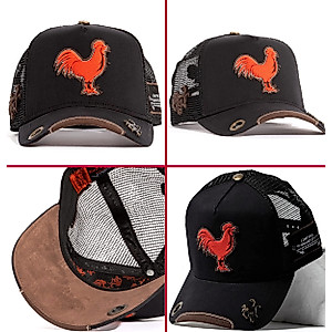 Red Monkey Designs 6 Hat Bundle 4 of Limited Edition Unisex Fashion Trucker Cap Hats + Free Bandanna.,Multicolor,One Size