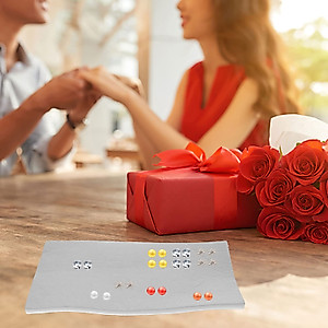 Cabilock 198 Jewelry Sponge Pad Earring Display Sponge Rings Sponge Insert Necklace Display Tray Foam Earring Mat Cosmetic Sponge Trinket Showcase Pads Makeup Pallet Drawer Organizer Travel