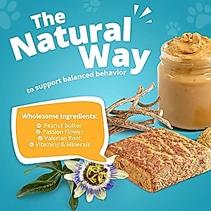 Heavenly Hounds Peanut Butter Chews - Anxiety Relief for Dogs - Natural Ingredients - No Hemp Calming Treats, 2 Oz - Pack of 12