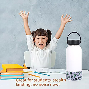 WK IEASON Protective Silicone Sleeve Boot for 20-40oz Stanley Tumbler and Compatible with 12oz 21oz 24oz Hydro Flask Wide Mouth Water Bottle,Simple Modern,Yeti and Other Brand Water Bottle(Cactus Fog)