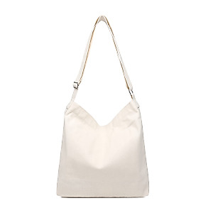 Covelin Womens Floral Printed Shoulder Canvas Bag Lightweight Roomy Crossbody Handbag Strap Adjustable S