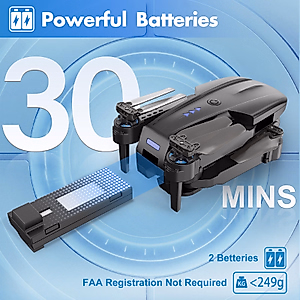 Naseto Drone with Camera 1080P for Kids Adults, Foldable HD FPV Mini Drone with 2 Batteries, One Key Take Off/Land, Altitude Hold, Headless Mode, 360°Flip, Gravity Control, Gestures Selfie, 3 Speed Mode, Waypoint Fly