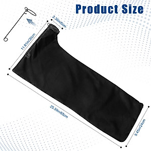 Black Table Saw Dust Collector Bag for 10" Tablesaws, Compatible with Bosch/Dewalt/Makita/Ryobi/Craftsman/Porter Cable/RIGID/Metabo/Kobalt/Skilsaw/Delta Table Saws, Belt Sander with 2.5" Dust Port