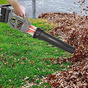 LUCKYERMORE Cordless Leaf Blower Battery Powered Electric Leaf Blower 89 MPH Variable Speed 18000 RPM 40V Lithium Leaf Blower Cordless with Battery & Charger Garden Cleaning Garage Dusting